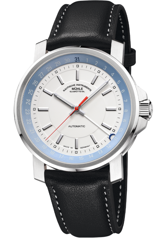 29er Pointer Date | Leather | Typically nautical | Mühle-Glashütte