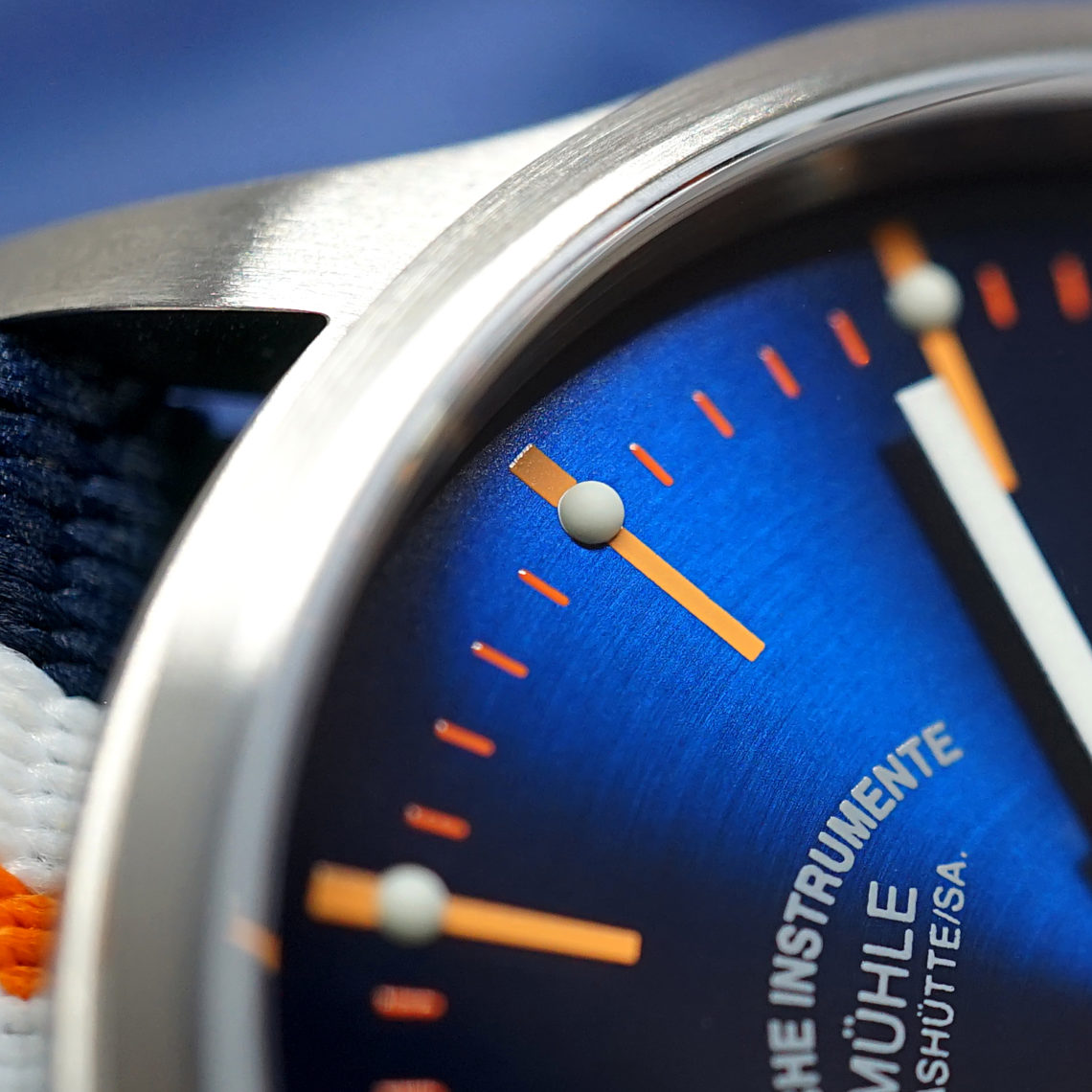 Panova Blue | colorful automatic watch | leather | Mühle-Glashütte